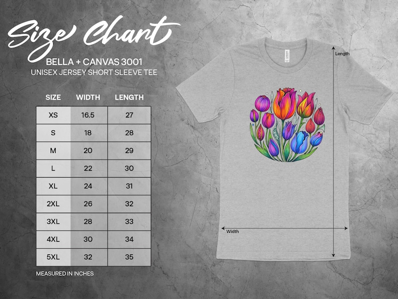 Colorful Tulip Graphic T-shirt, Sweatshirt, Tank Top: Spring Flower Tee ...