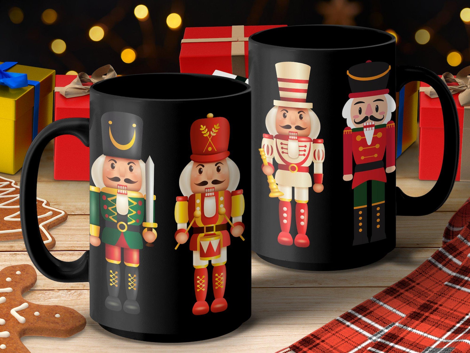 Christmas Nutcracker Mug Gift, Festive Nutcracker Soldiers Cup, Classic ...
