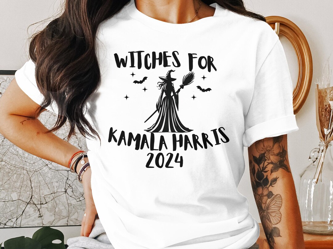 Witches for Kamala Harris 2024 T-shirt, Witch Supporting Kamala Harris ...