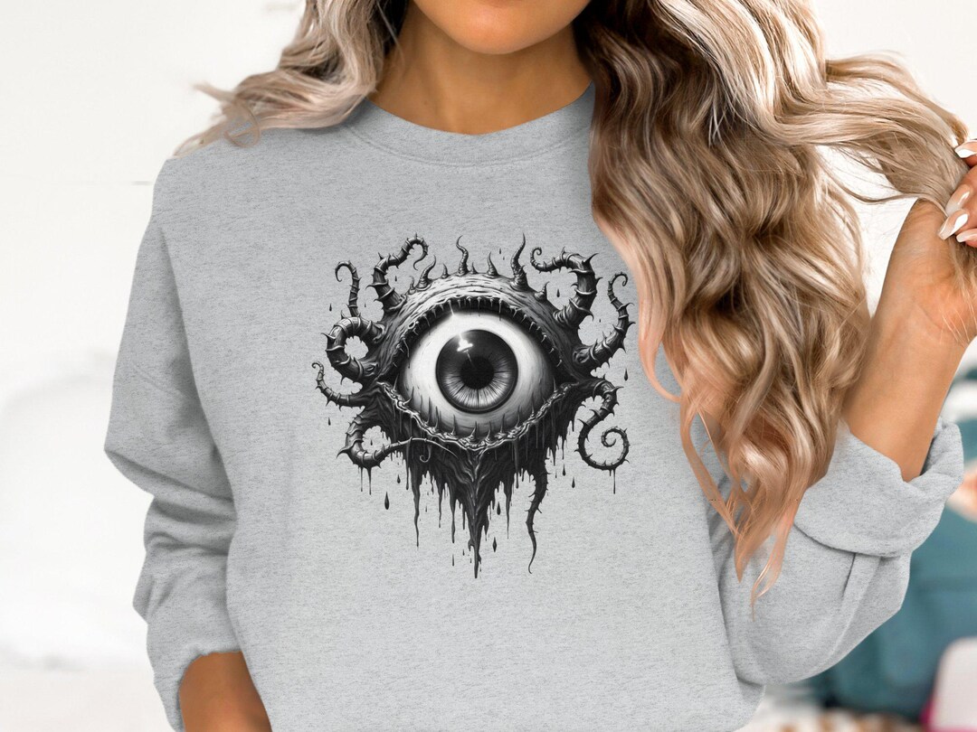 Spooky Eye Graphic Tee, Sweatshirt, and Tank Top: Gothic Horror Art ...