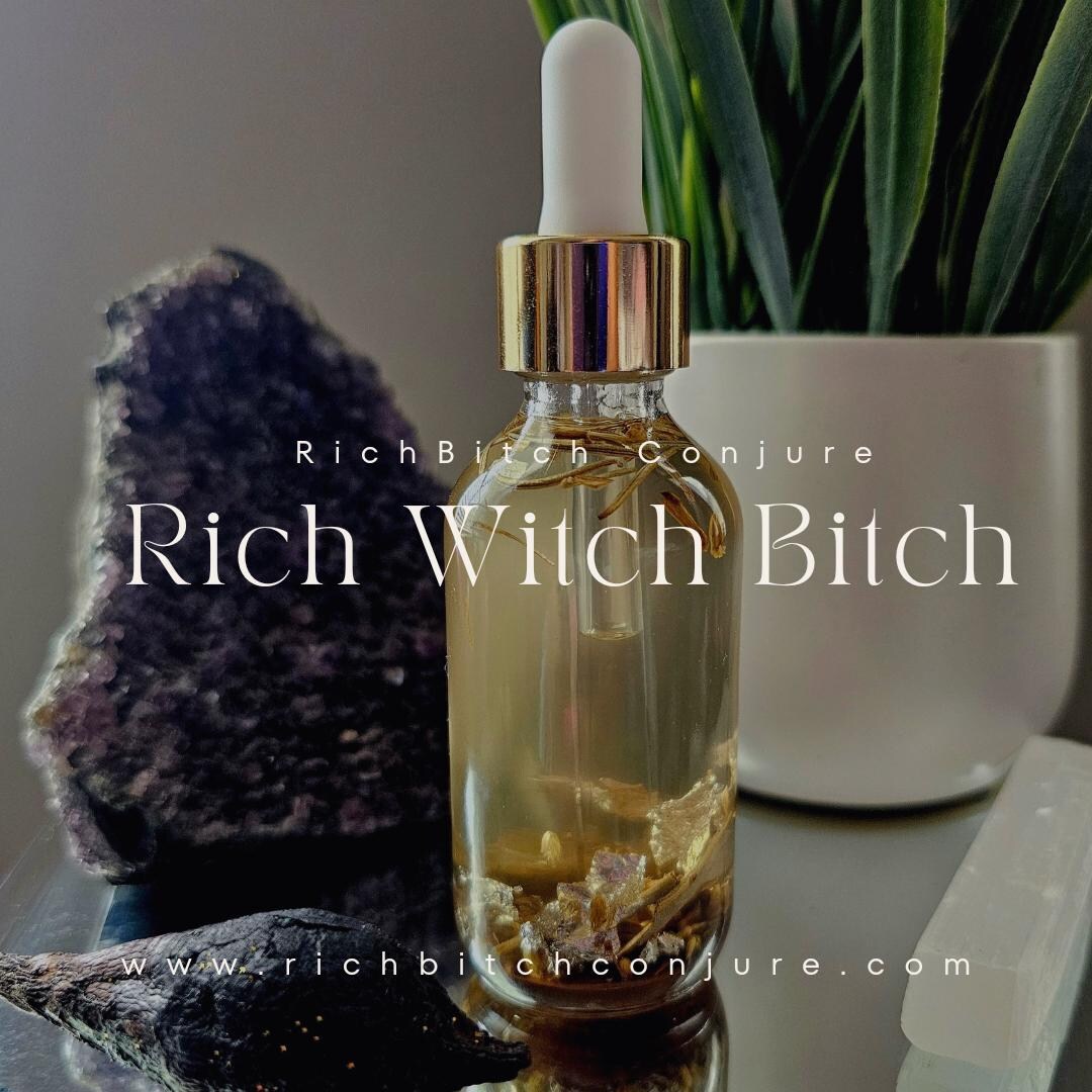 Rich Bitch Conjure Witch Intuitive Oil Psychic Intuition Rituals Spells ...