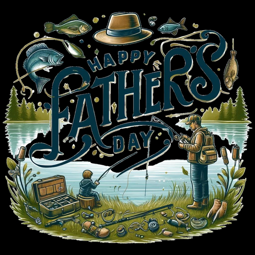 One Father's Day Design Sample Image Dad Fishing PNG Design Gift for ...