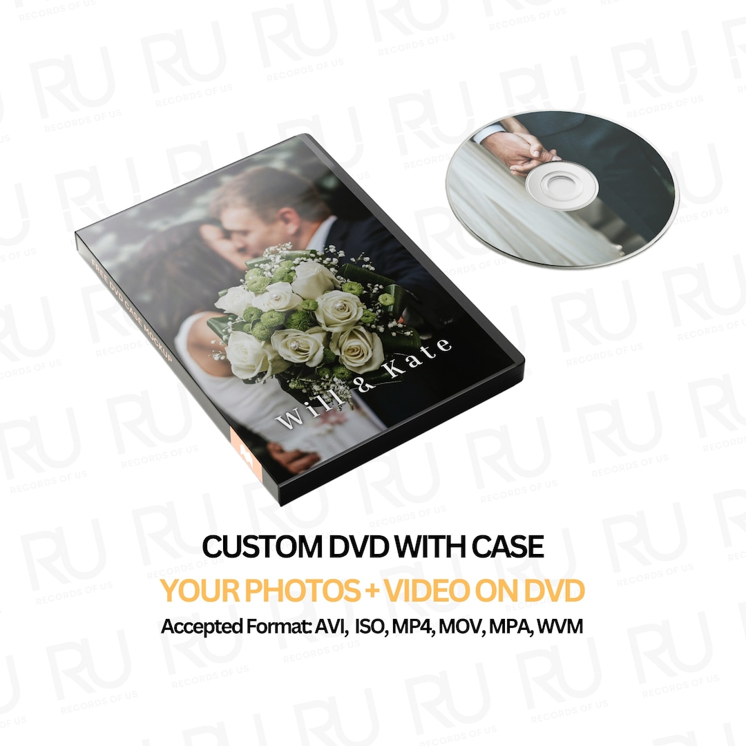 Fully Custom DVD With Case, Your Own Photos & Videos ISO, MP4, MOV ...
