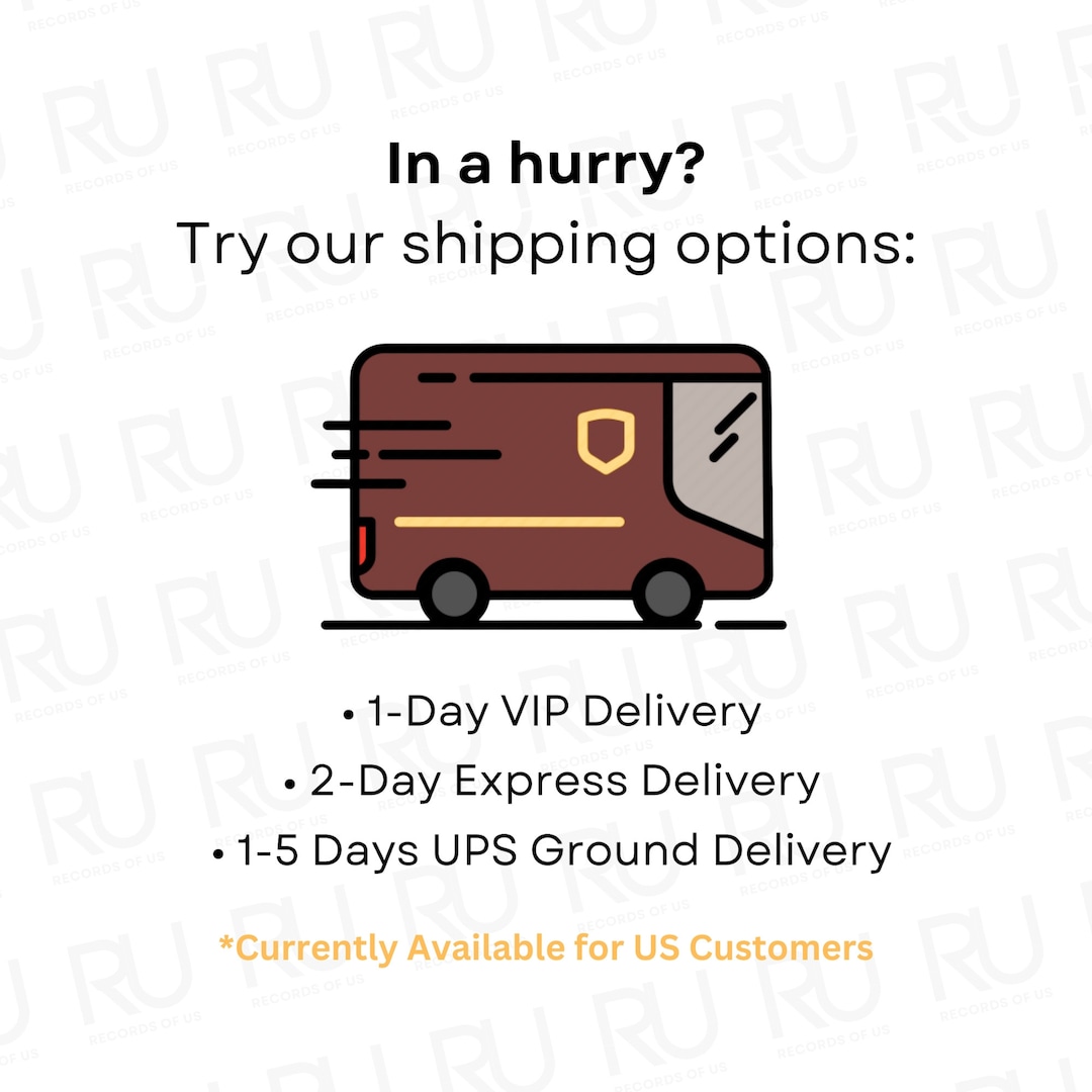 Shipping Add-on: 1 Day VIP, 2 Day Express, and 1-5 Days UPS Ground ...