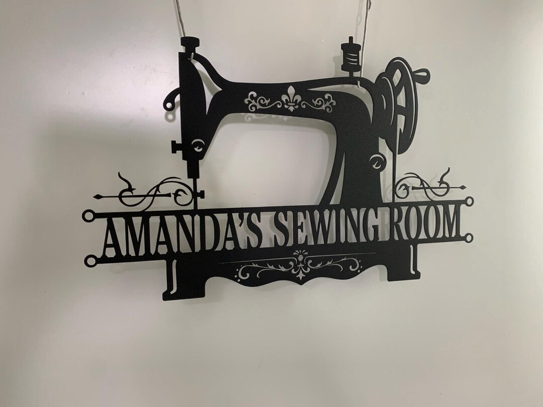 Custom Sewing Machine Room Sign, Personalized Sewing Room Decoration ...