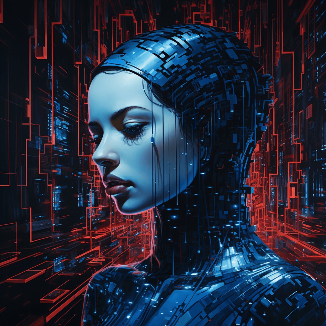 10+ Dark Cyberpunk Visions: A Dystopian Art - Etsy