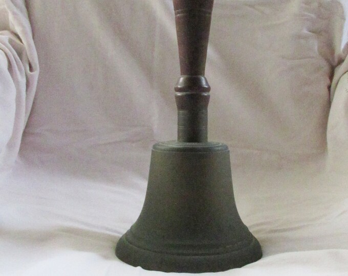 Vintage 19th Century Extra Large Brass and Wood School Bell - Etsy