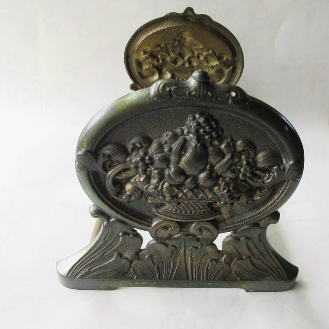 Vintage Victorian Judd Sliding Expandable Metal Book Rack Holder Fruit ...