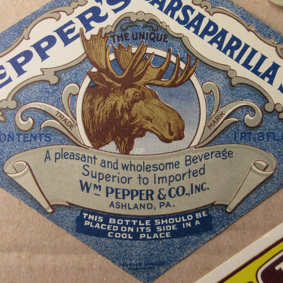 16 Vintage Labels Circa 1911 Moose Paper Bottle Labels - Etsy