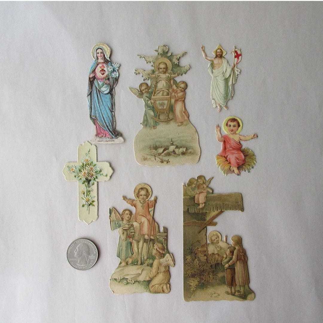Vintage Religious Jesus Assorted Paper Scraps Victorian Christianity - Etsy