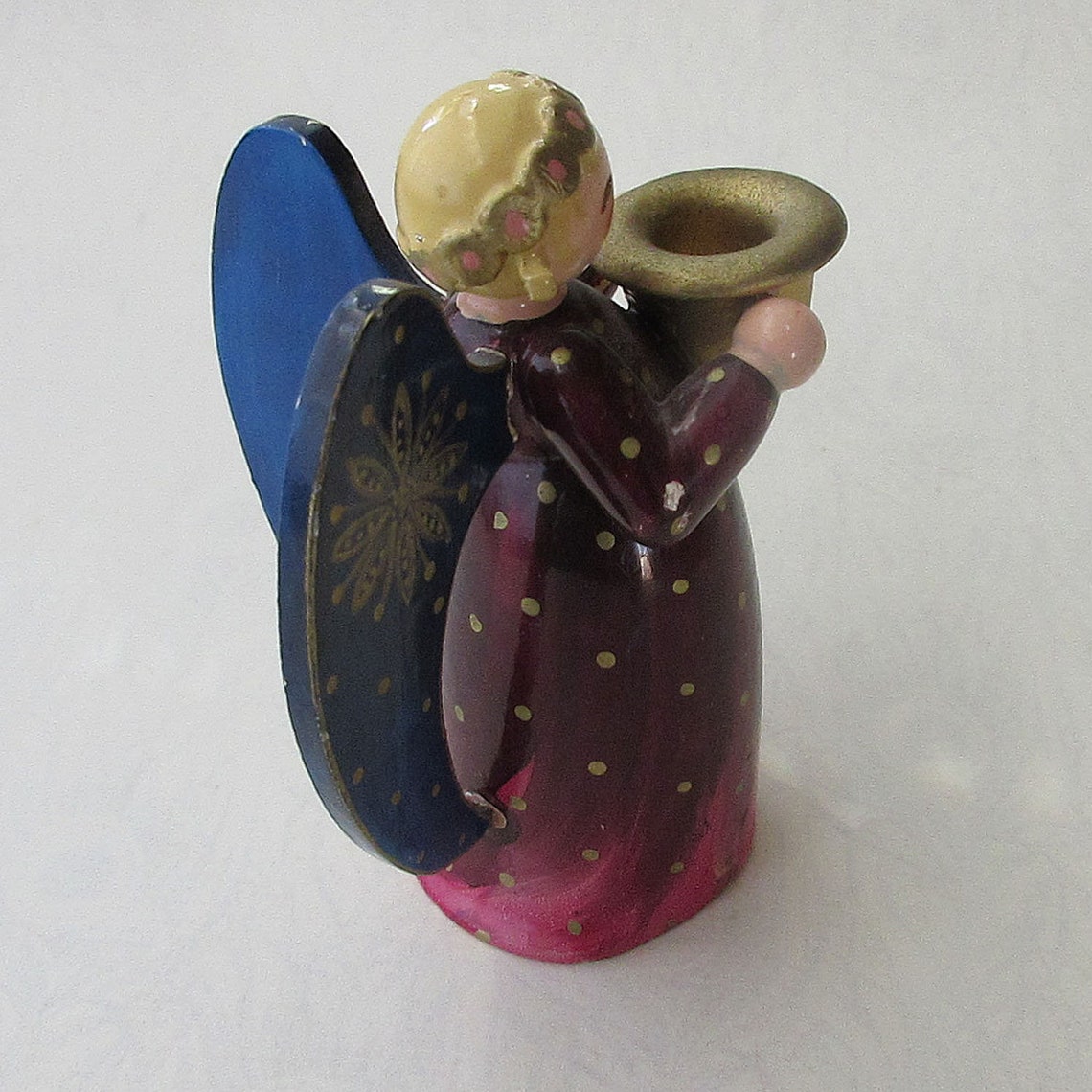 Vintage Erzgebirge East Germany Wendt and Kühn Expertic Wood Angel ...