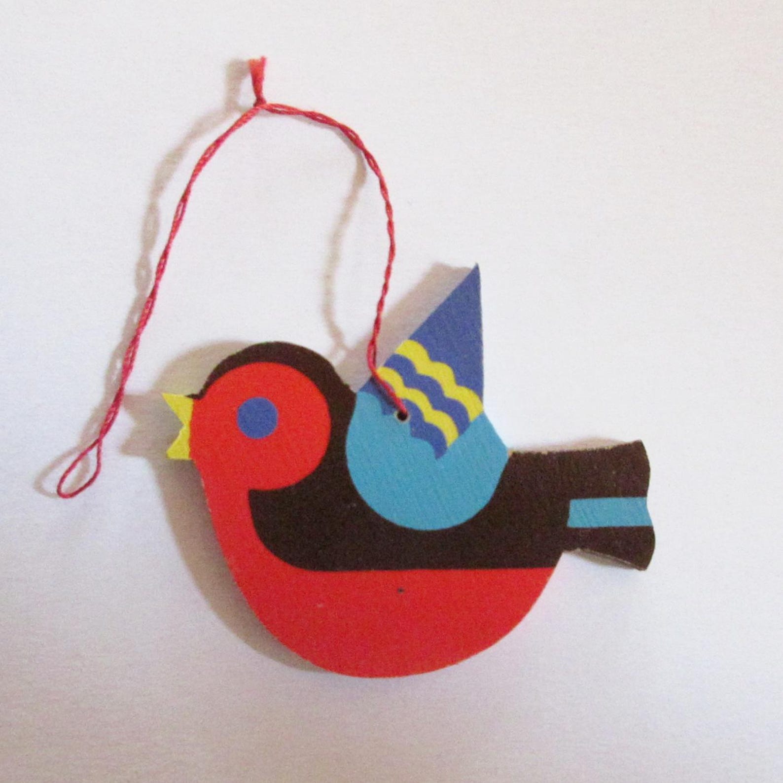 Vintage Erzgebirge Germany Wood Bird Flat Fretwork Wooden Ornament ...