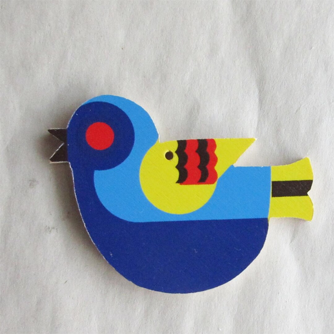 Vintage Erzgebirge Germany Wood Bird Flat Fretwork Wooden Ornament ...