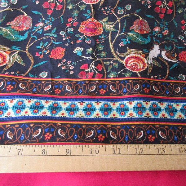 Border Print Fabric - Etsy