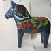 Vintage Large 9-3/4 Sweden Dala Horse Dalahast Dalecarlian Hand Carved ...
