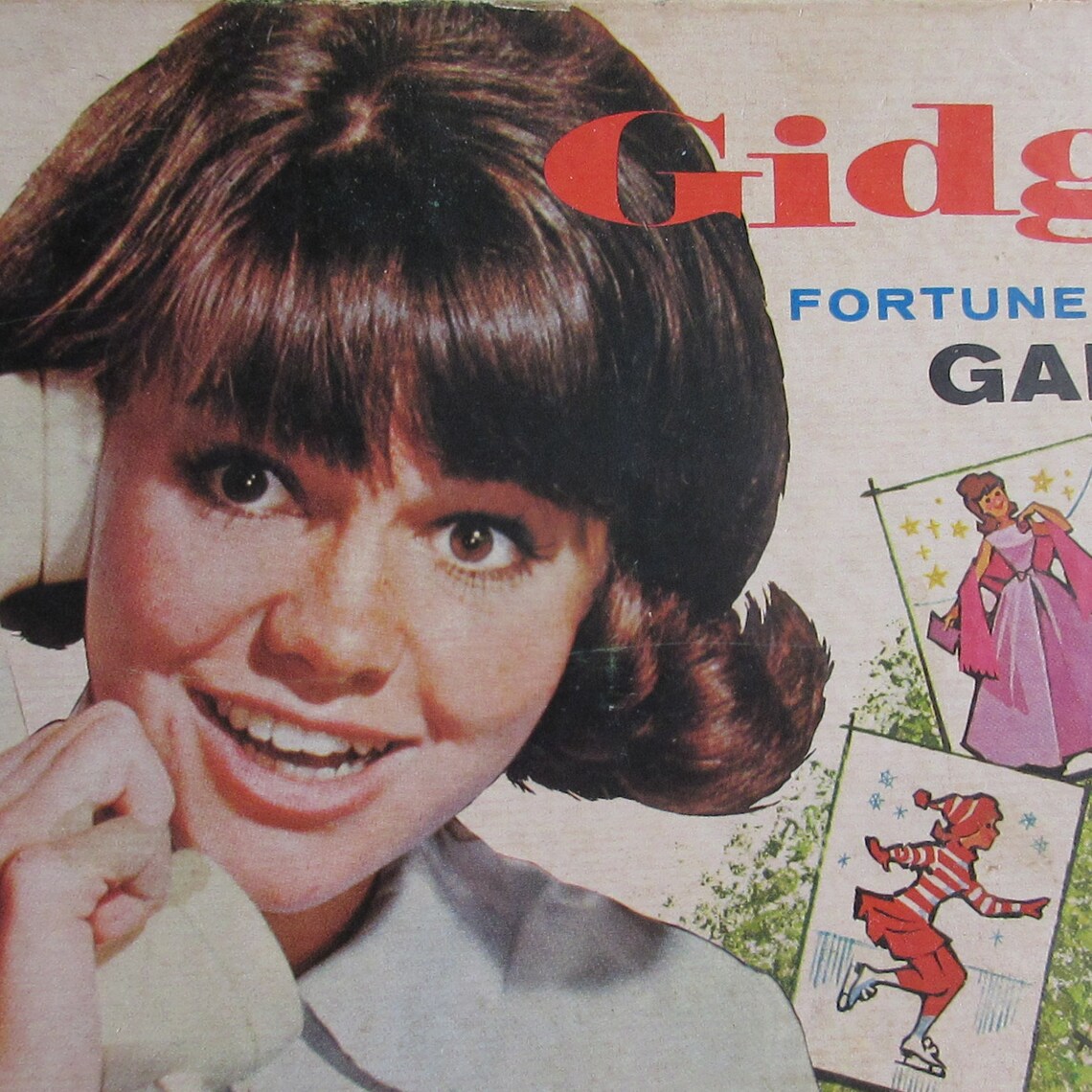 Vintage 1966 Milton Bradley Gidget Sally Field Fotune Teller Game ...
