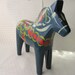 Vintage Large 9-3/4 Sweden Dala Horse Dalahast Dalecarlian Hand Carved ...
