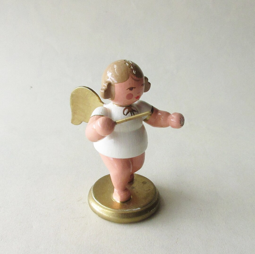 Vintage Germany Band Leader Wood Angel Wooden Erzgebirge Decoration ...