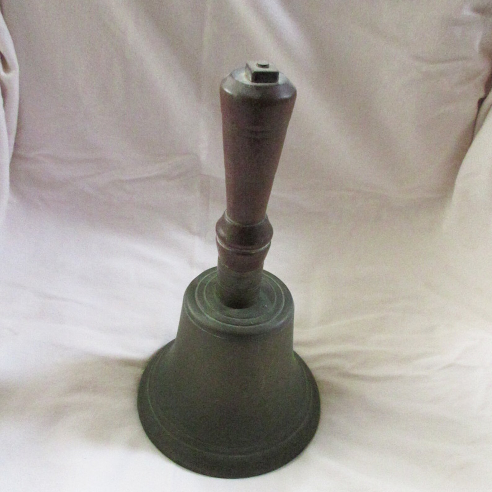 Vintage 19th Century Extra Large Brass and Wood School Bell | Etsy