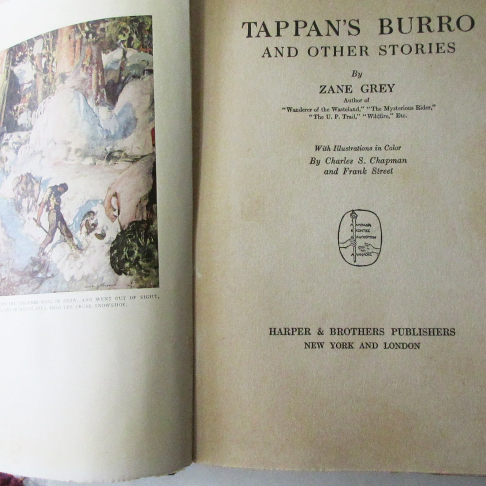 Zane Grey First Edition 1st Edition Tappan's Burro 1923 | Etsy