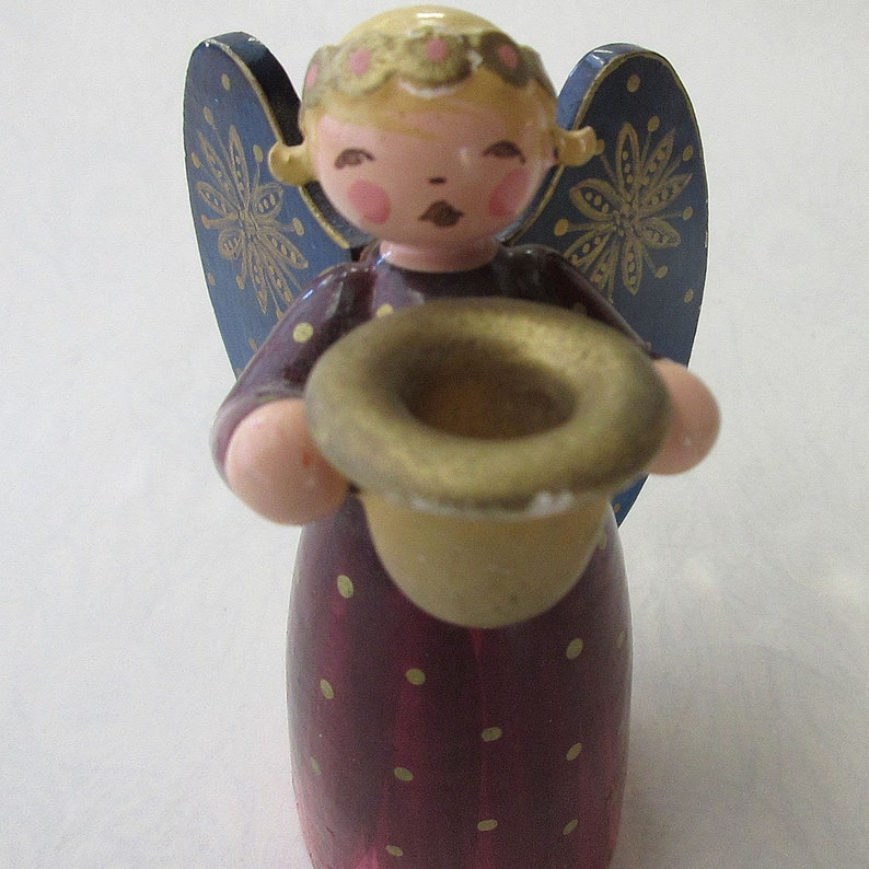 Vintage Erzgebirge East Germany Wendt and Kühn Expertic Wood Angel ...