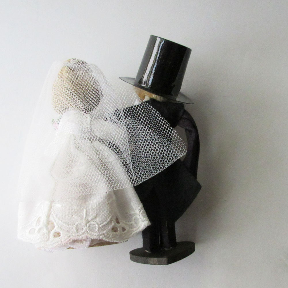 Vintage Resi Prosel West Germany Wooden Bride And Groom Dolls | Etsy