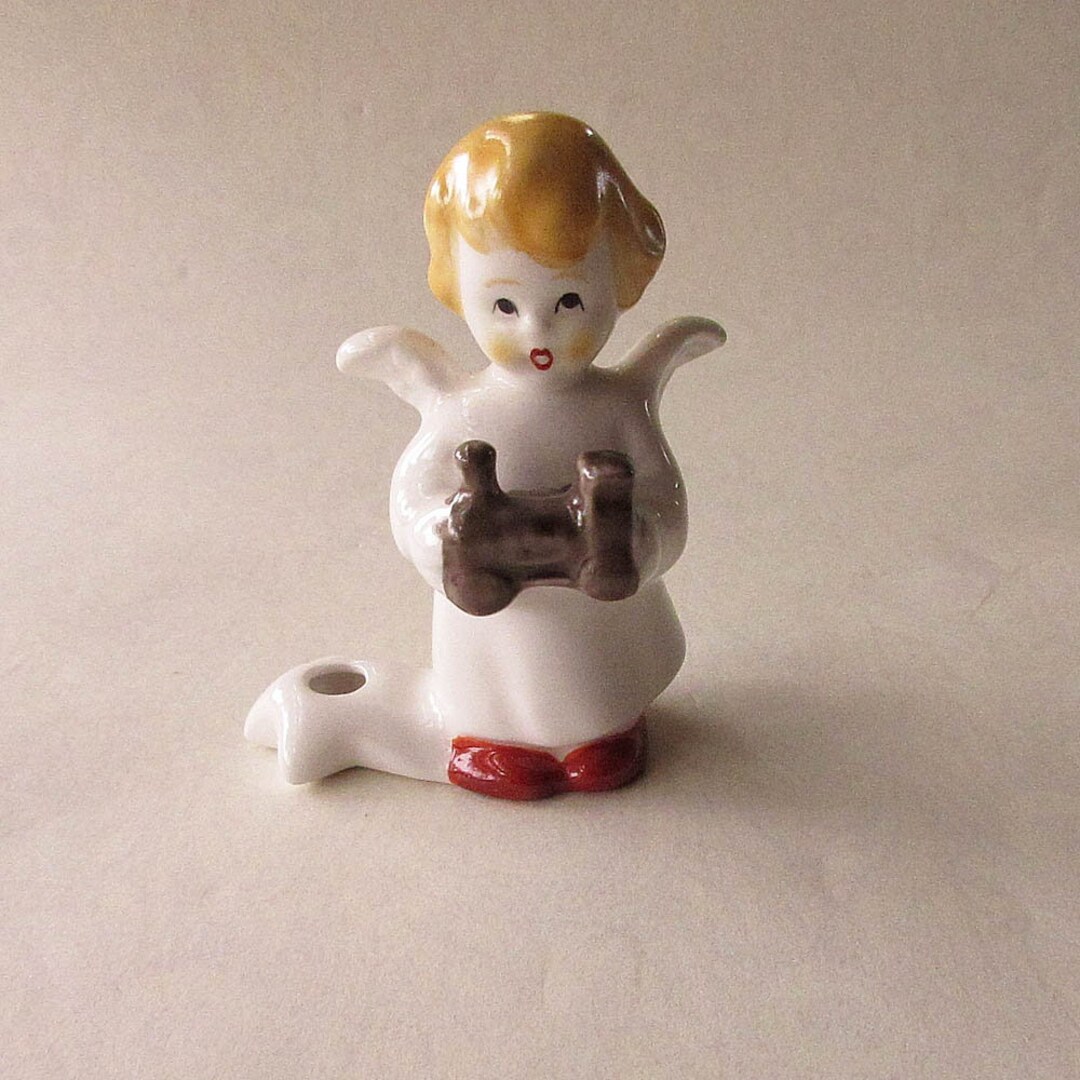Vintage Germany Goebel Angel Birthday Cake Candle Holder Porcelain ...