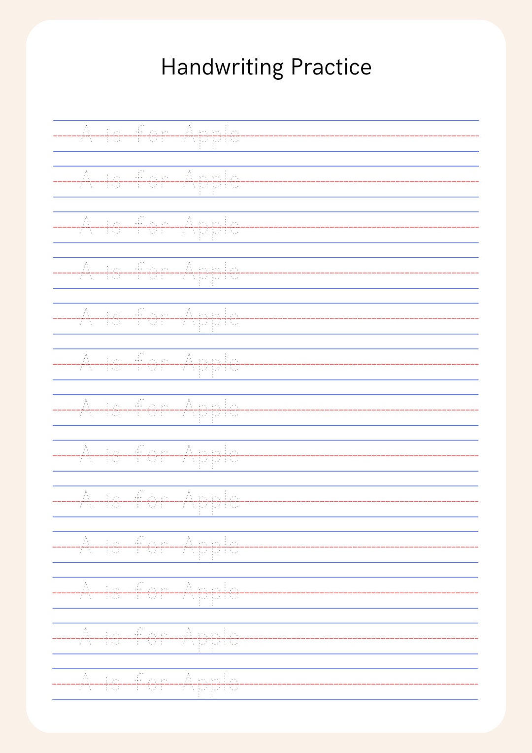 Practice Your Writing A-Z Sentences - Etsy