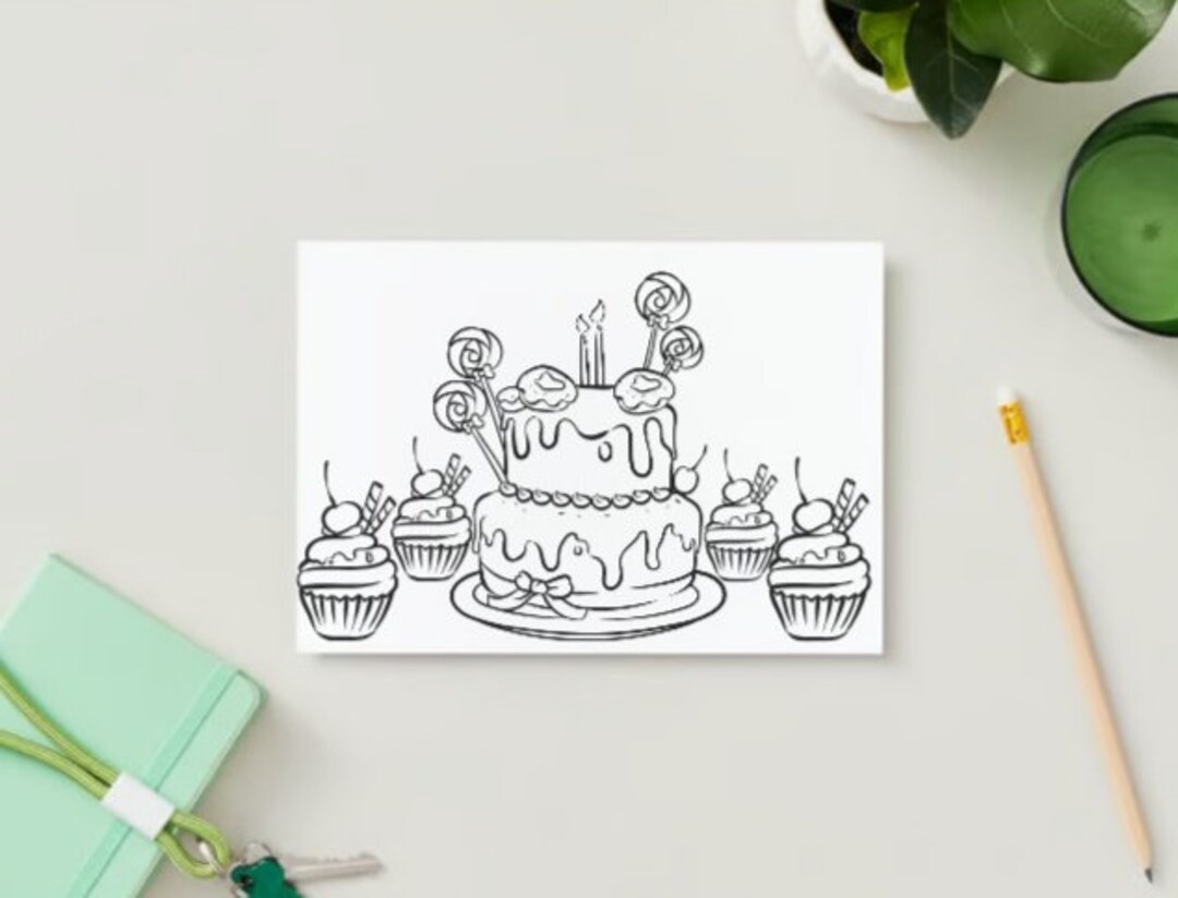 Whimsical Coloring Pages Set for Relaxation and Creativity, Vibrant ...