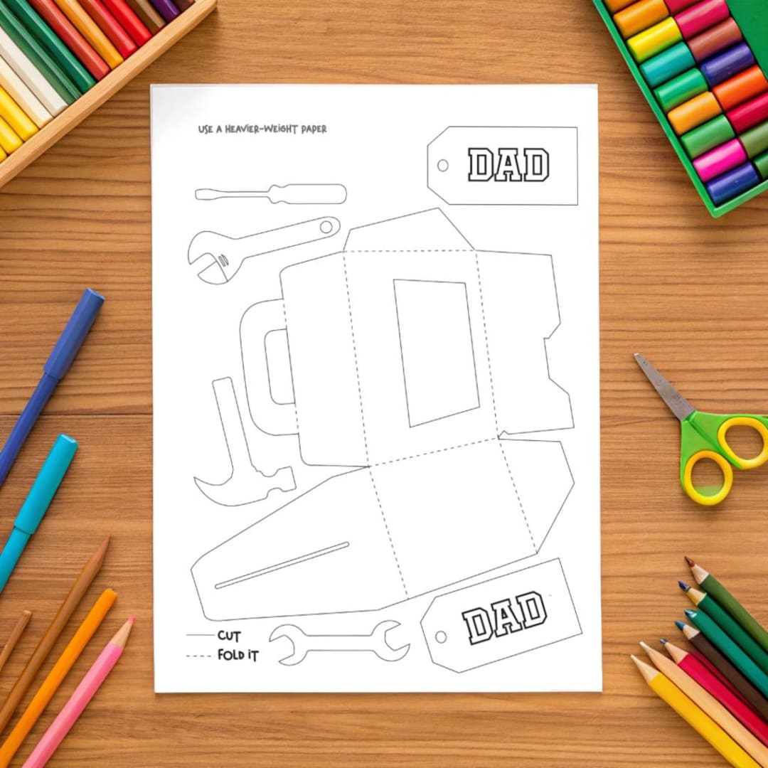 Printable Toolbox Craft for Kids - Etsy