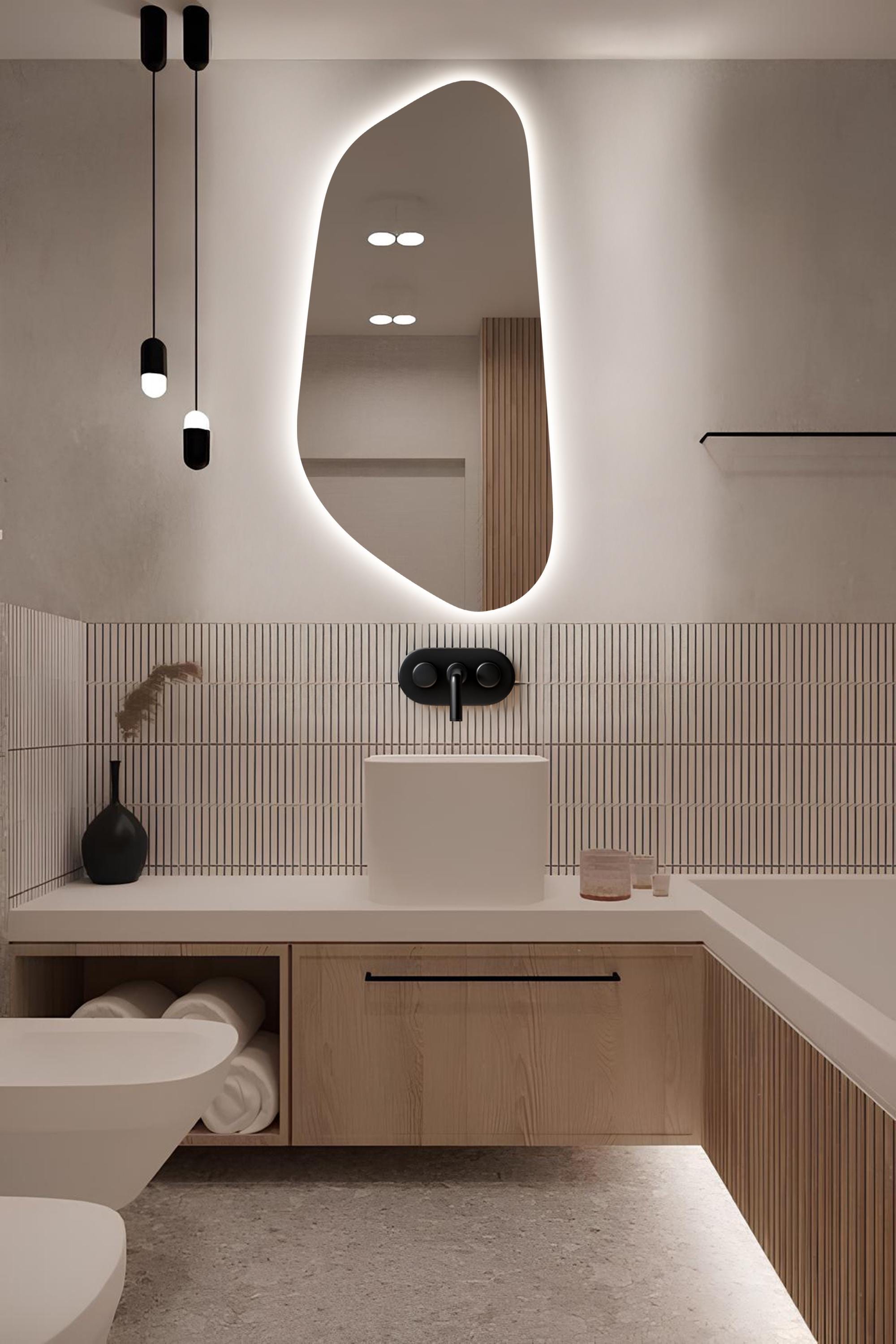 Large LED Lighted Irregular Unusual Cloud Shaped Illuminated Wall ...