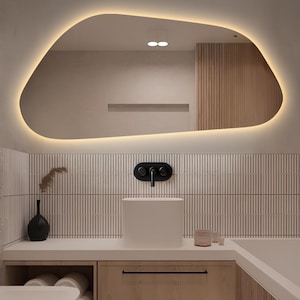 Large LED Lighted Irregular Unusual Cloud Shaped Illuminated Wall ...