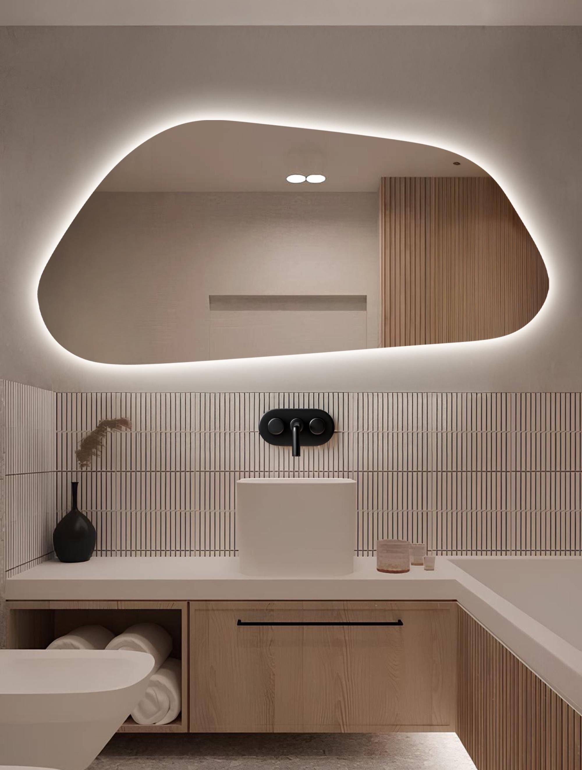 Large LED Lighted Irregular Unusual Cloud Shaped Illuminated Wall ...