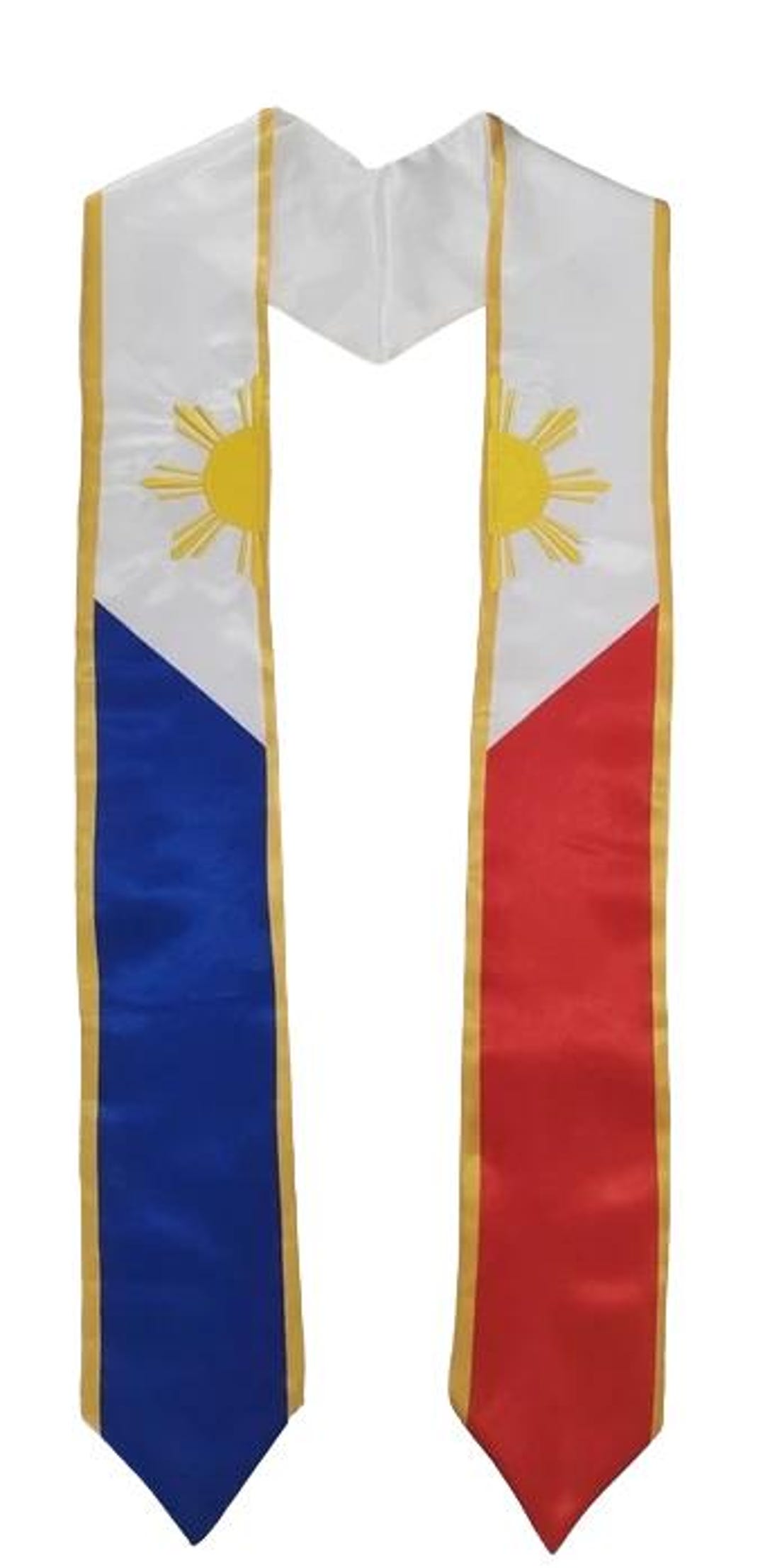 Philippines Flag Embroidered Graduation Stole Sash Scarf Filipino ...
