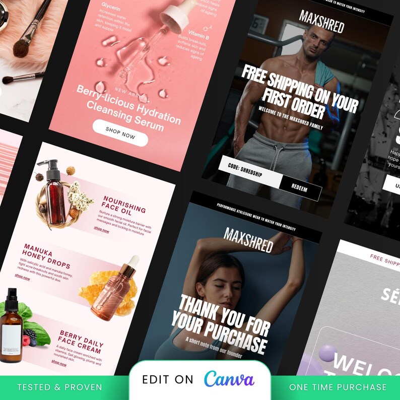 100+ Winning Email Templates: Canva Photo Ad Designs - Etsy