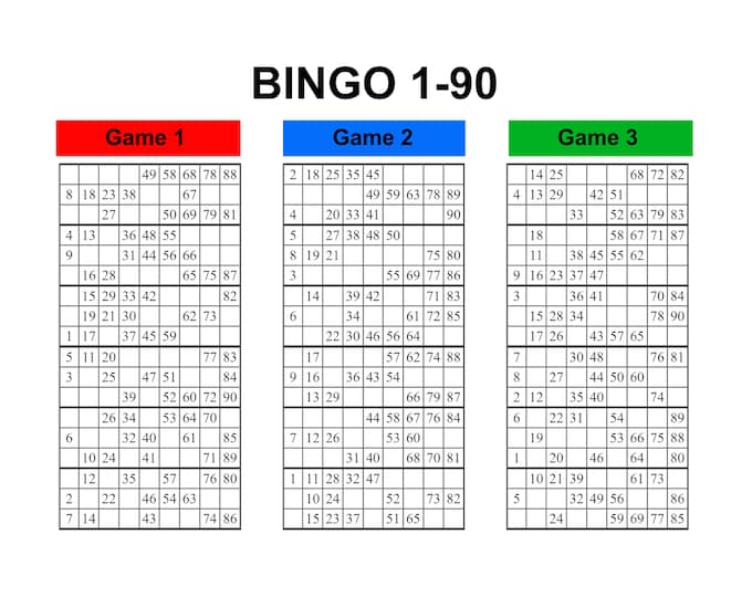 300 Bingo Game Single Ticket Card Flyer Pads Book 50 Sheet Security ...