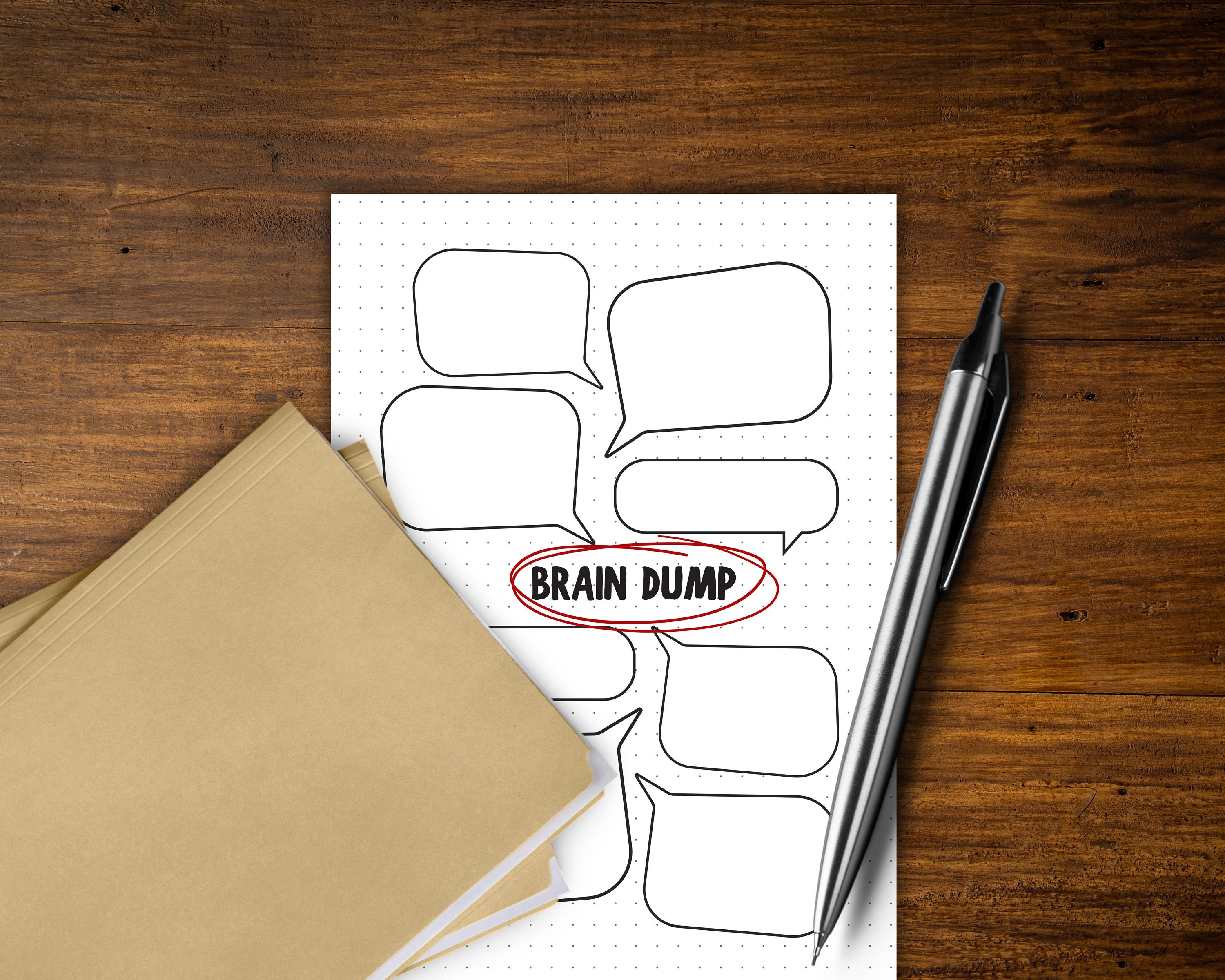 Printable Brain Dump, Printable Journal, A5/A4 Journal Page, Printable ...