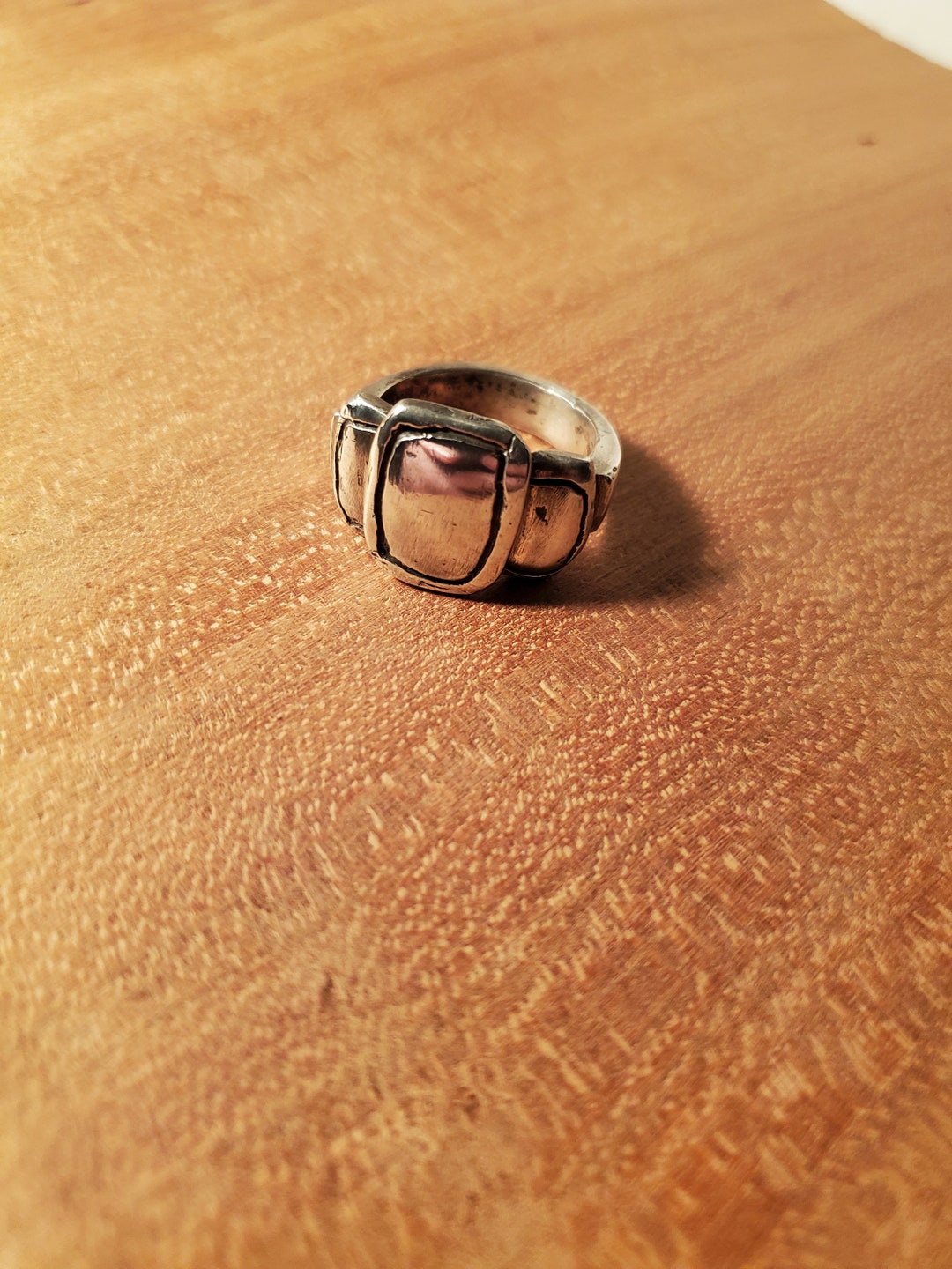 Silver Bulwark Ring - Etsy