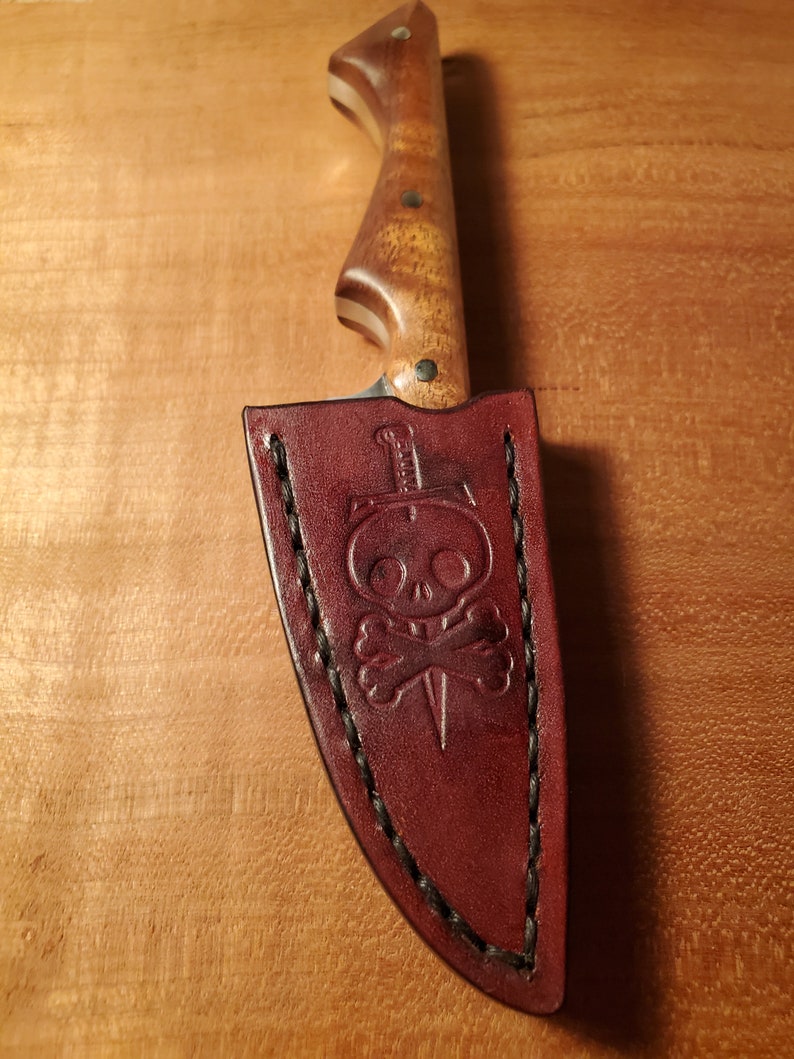 SKZ Micro Knife With Curly Koa Handle - Etsy
