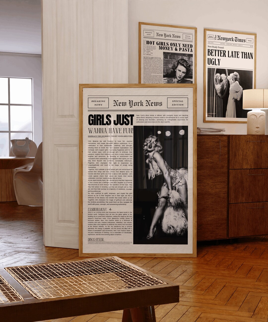 Newspaper Print, 70s Wall Print, Magazine Cover, Newspaper Poster ...