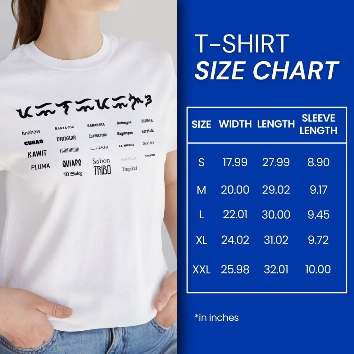 Filipino Fonts T-shirt, Pinoy T Shirt, Unisex Text Tee Shirt, Gift for ...
