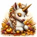 Autumn Harvest UNICORN PNG 15 Cute Baby Unicorn Fall Thanksgiving ...
