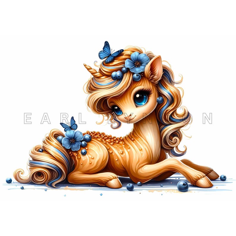 Peanut Butter Jelly Dragon Clipart - Unicorn Fantasy Art, Watercolor ...