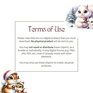 Mama Baby Chipmunk Clipart - Cute Whimsical Christmas Fantasy Art ...
