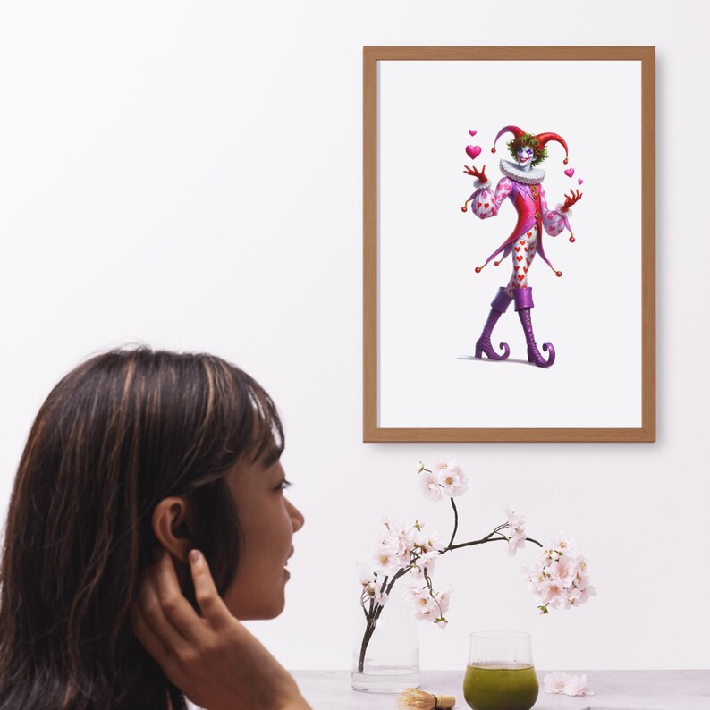 Love Jester Clipart - Mischievous Hearts Juggler, 15 JPG | 300 DPI - Etsy