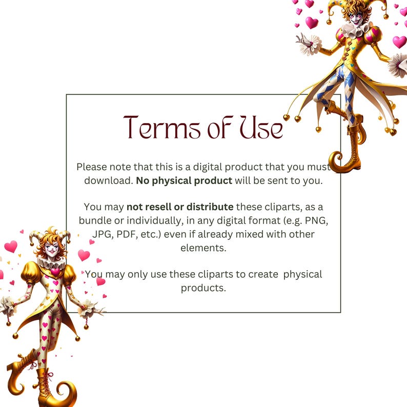 Love Jester Clipart - Mischievous Hearts Juggler, 15 JPG | 300 DPI - Etsy