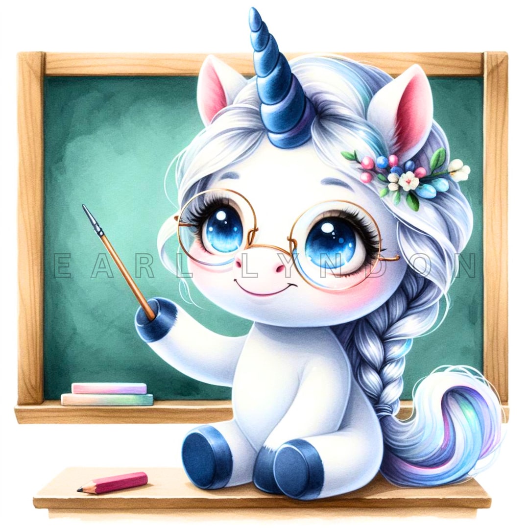 Teacher UNICORN Clipart PNG 15 Cute Science Lab Technician Unicorn Junk ...