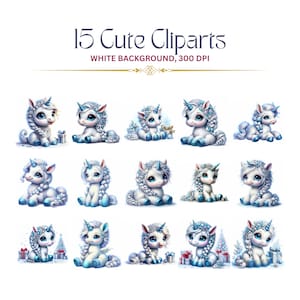 Winter Baby UNICORN PNG 15 Cute Christmas Unicorn Holiday Clipart ...