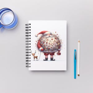 Cool Whimsical SANTA Clipart PNG 15 Cute Santa Claus Christmas Holiday ...