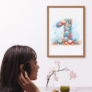 Number Under the Sea Clipart - Whimsical Submarine Birthday Year 1 & 2 ...